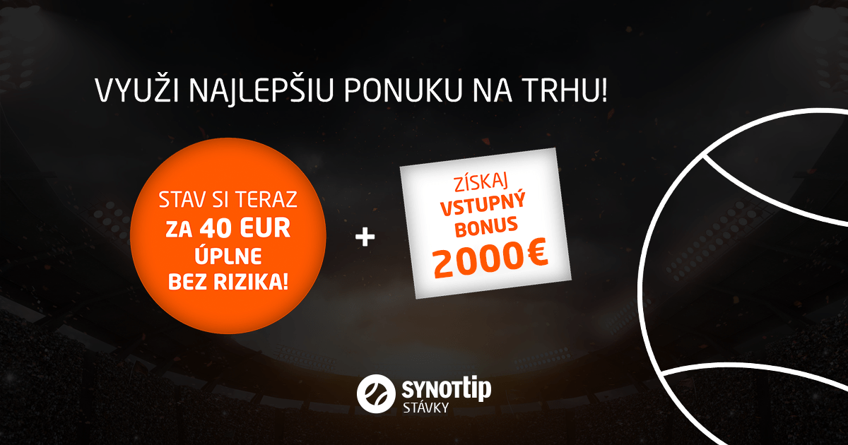 SYNOT TIP | Vstupný bonus a stávka bez rizika